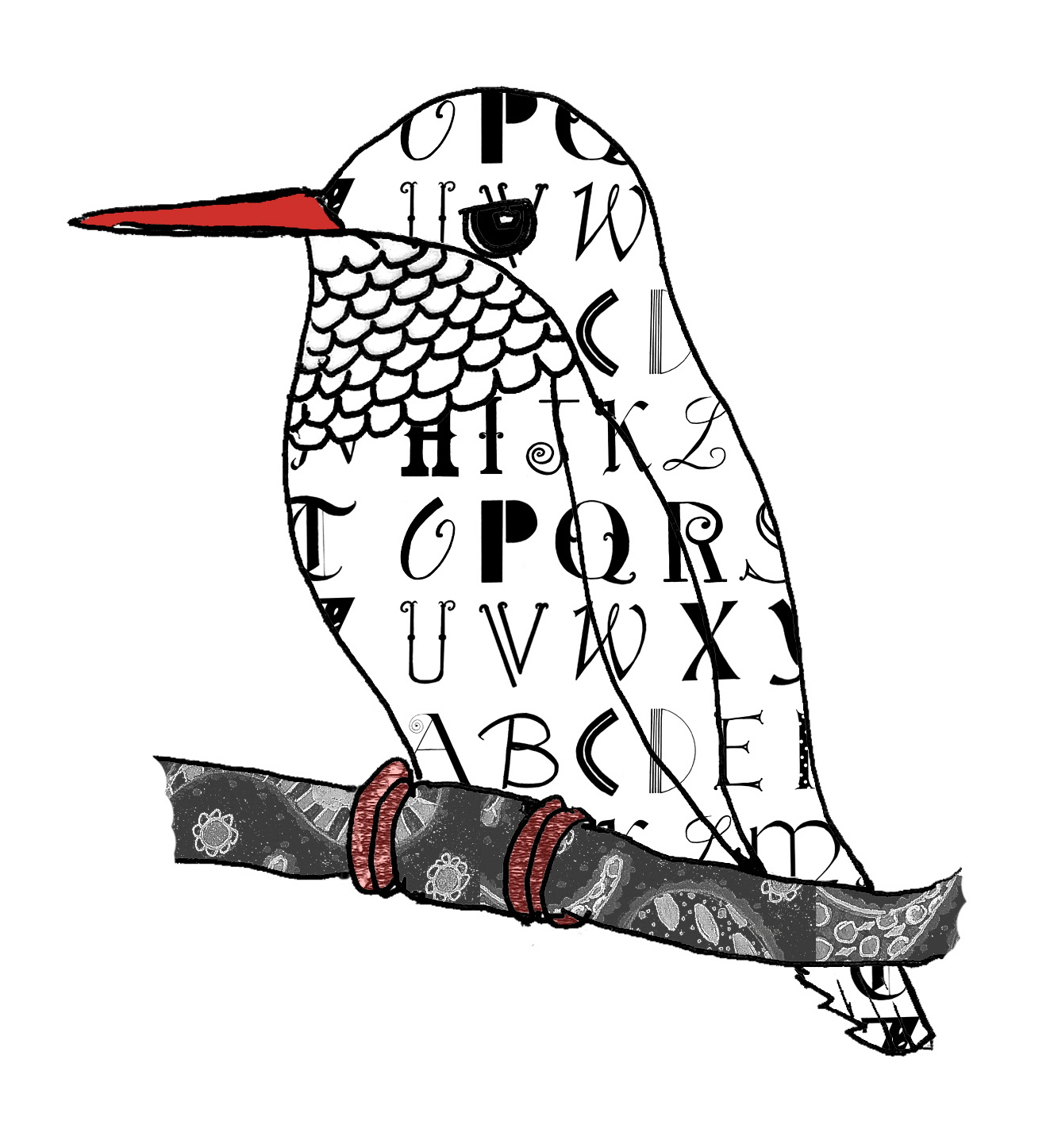 a little color every day: Alpha-Bird