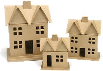All Scrapbook Steals - The Blog: Paper Mache Houses