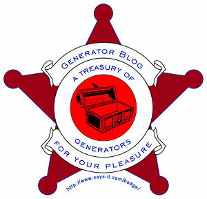 The Generator Blog: Official Badge Generator.