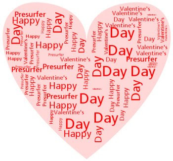 The Presurfer: Word Hearts Generator