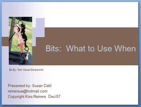 Foundation Reining Training Centre: A bit about Bits