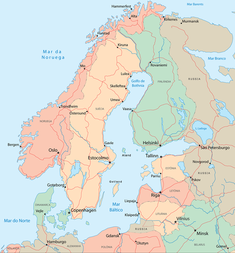 El Mar Báltico congelado, Suecia