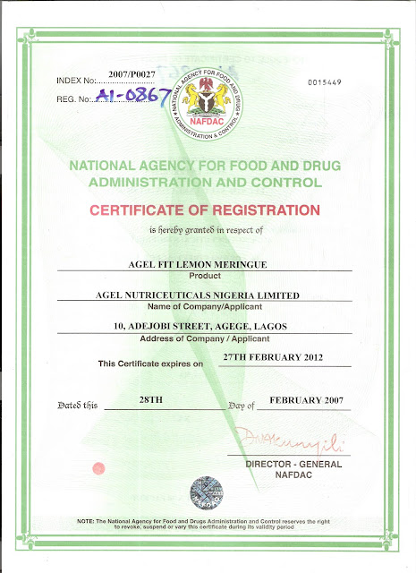 Certificate of Agel