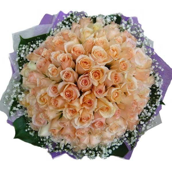 Fancy Flowers Services: Champange Roses' Bouquets
