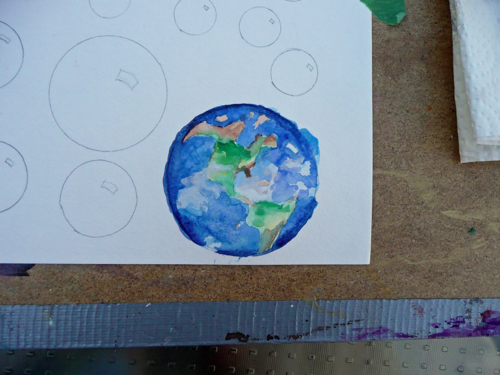 that artist woman: Big Blue Marble