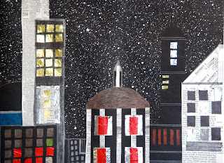 that artist woman: How to make a City Skyline - Art Project