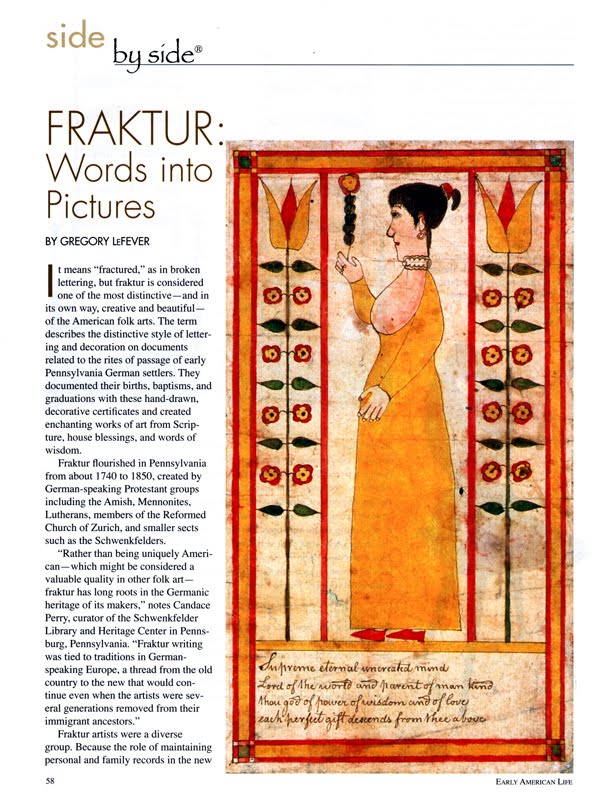 Early American Writings: The Fascinating Art of Fraktur