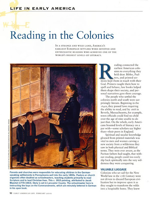Early American Writings: Colonial Reading