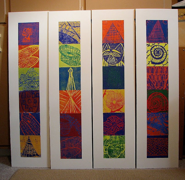 My Printmaking Journey: Elementary School printmaking instruction