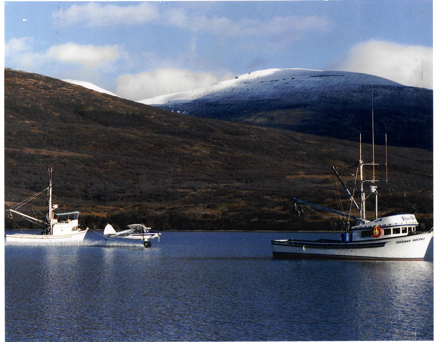 Flying Alaska: Tri-Pacer Flying through Seiners at Chignik Lake