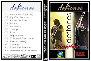 DVD cover bootleg: Deftones - Live Rock in Rio 3, 2001