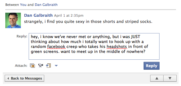 I Hope The Worst Isn't Over: Creepy Facebook Message #1