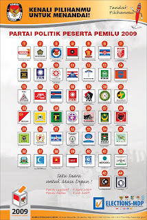 Poster Partai Politik Peserta Pemilu 2009 « Kampanye Damai Pemilu ...