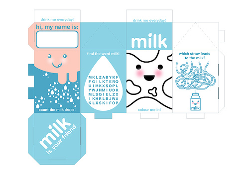 ♥ღSweet kawaiiღ♥: Papercraft Milk 2