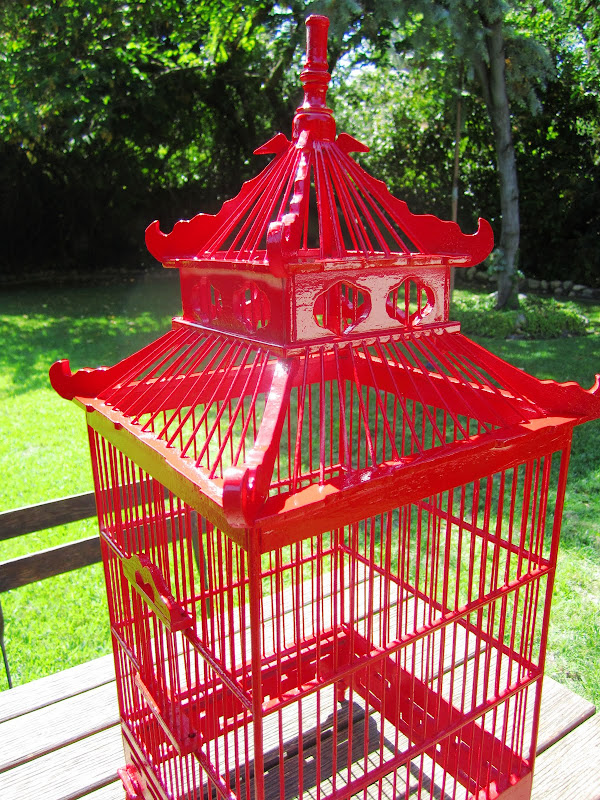 DESIGN ON SALE DAILY: A PAGODA BIRDCAGE IN RED! | Nbaynadamas Furniture ...