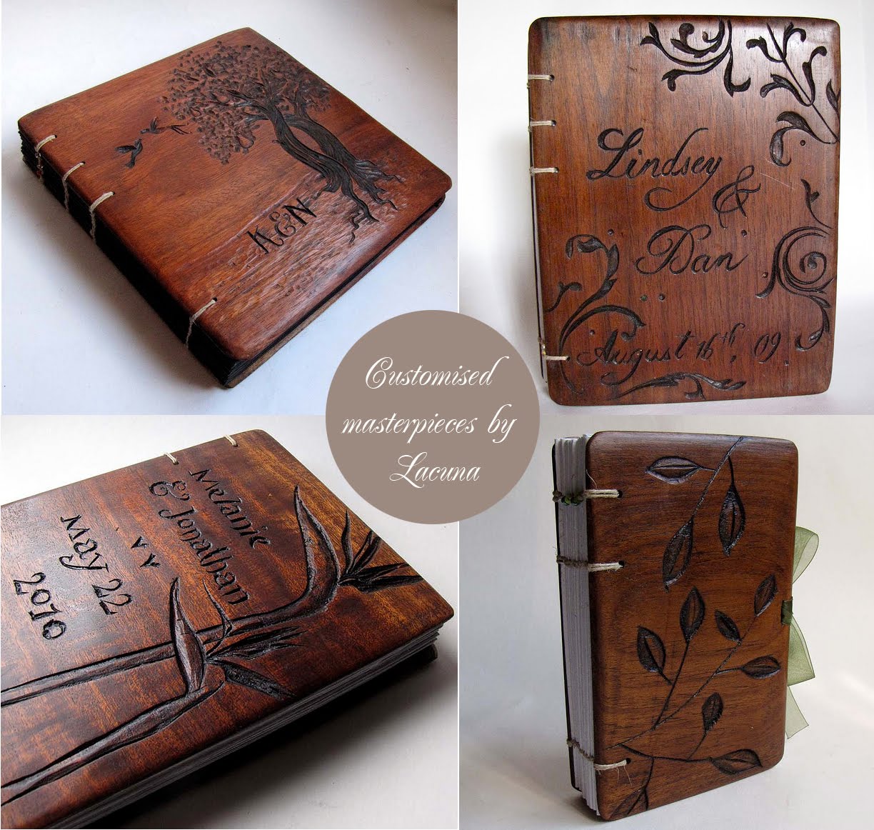 artnlight: Wooden Book Covers by Lacuna Works