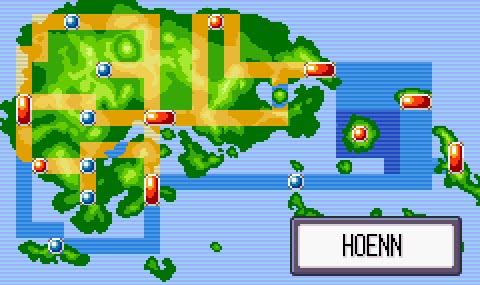 Pikachu's Party: Hoenn Map