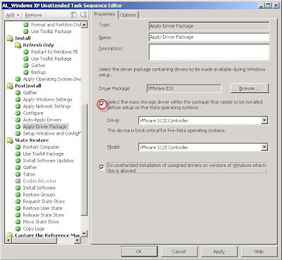 AL: Using MDT and SCCM to do an unattended install of Windows XP on ESX ...
