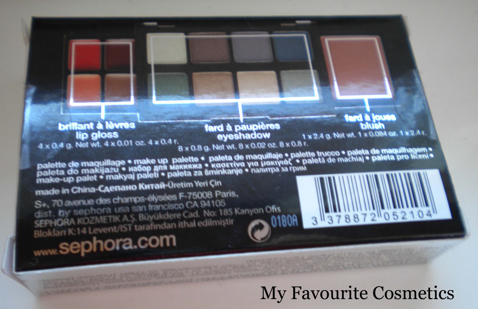 My Favourite Cosmetics: SEPHORA... compact make up palette... palette ...