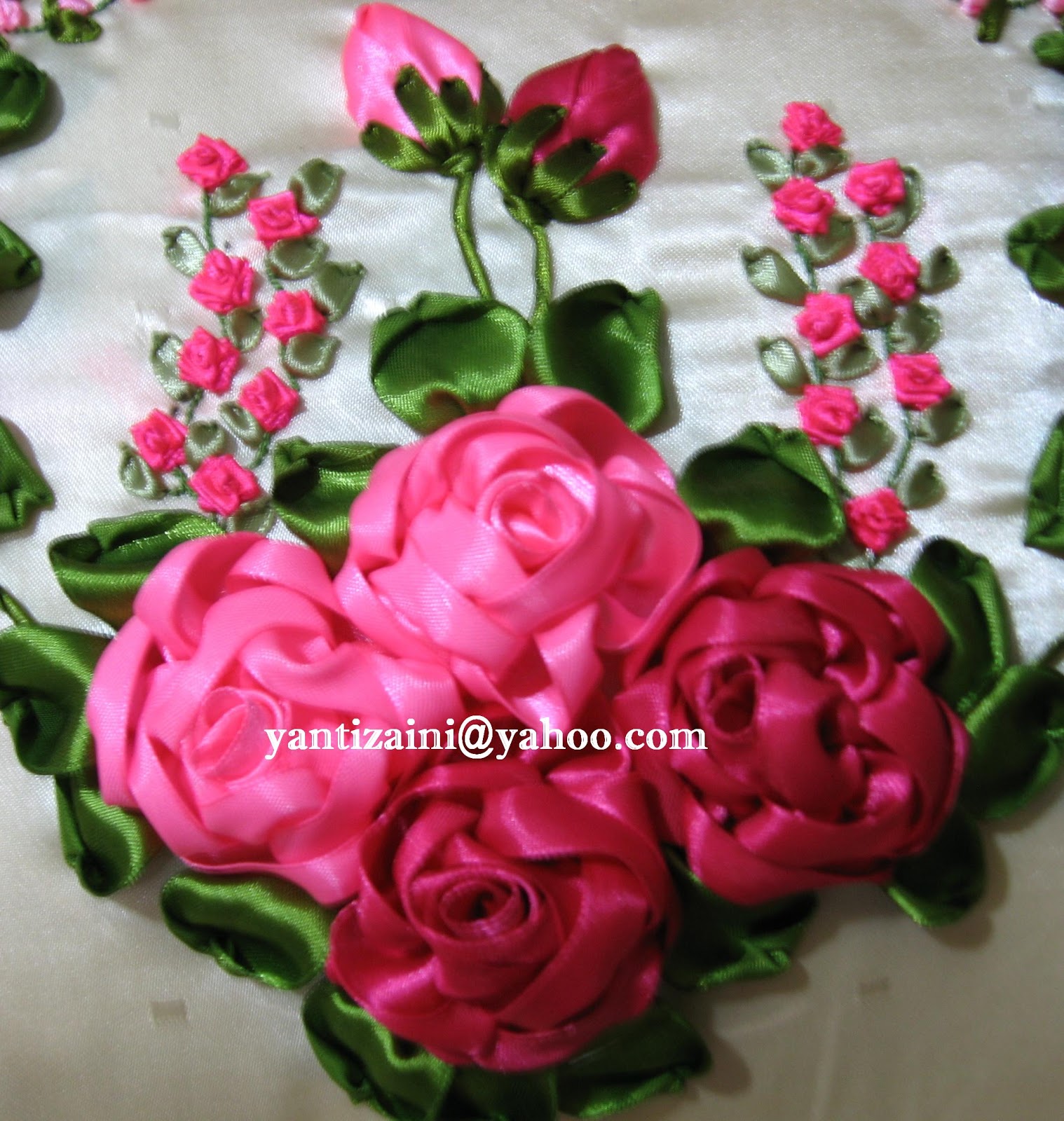 Sulaman Reben Cabbage Rose.