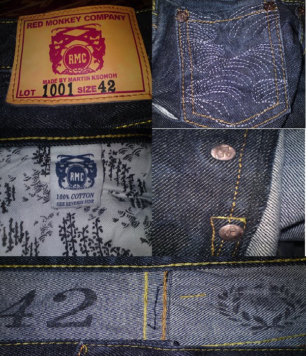 BEGINNER DIVER: the red monkey company jeans(RMC).(SOLD).