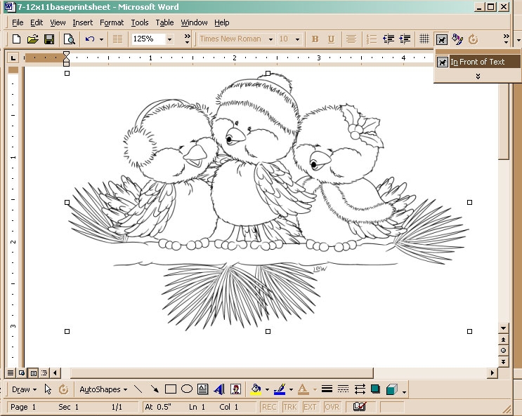 Doodle Pantry Digital Doodles Blog: Layering Digi Images in MS Word
