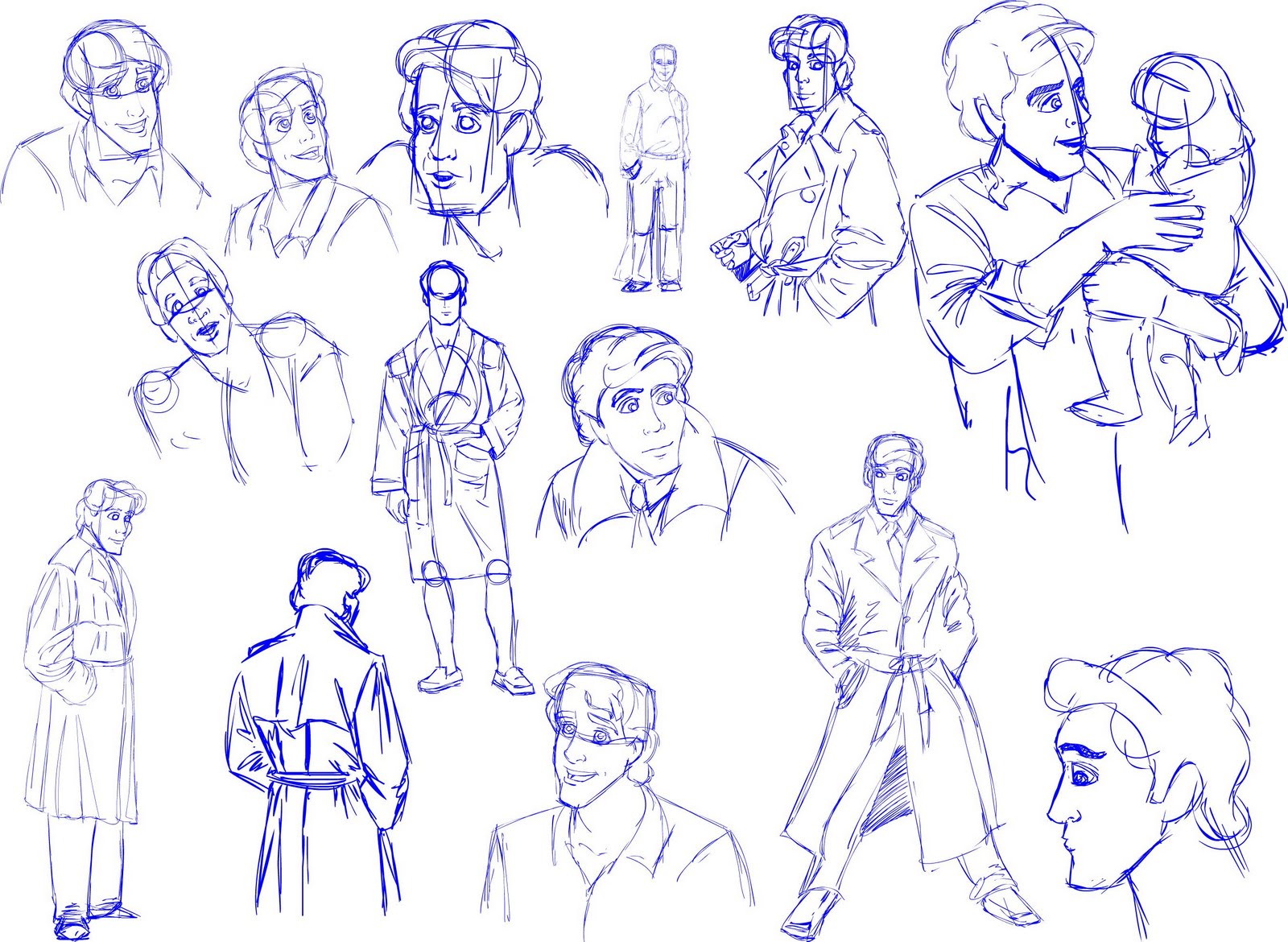 Sydney Bright: Dad Character Design