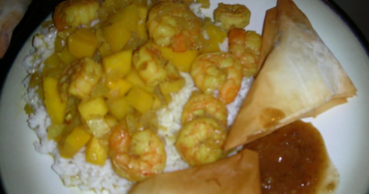 Cooking in the Capitol: Mango Curry Shrimp with Samosas and Tamarind Sauce