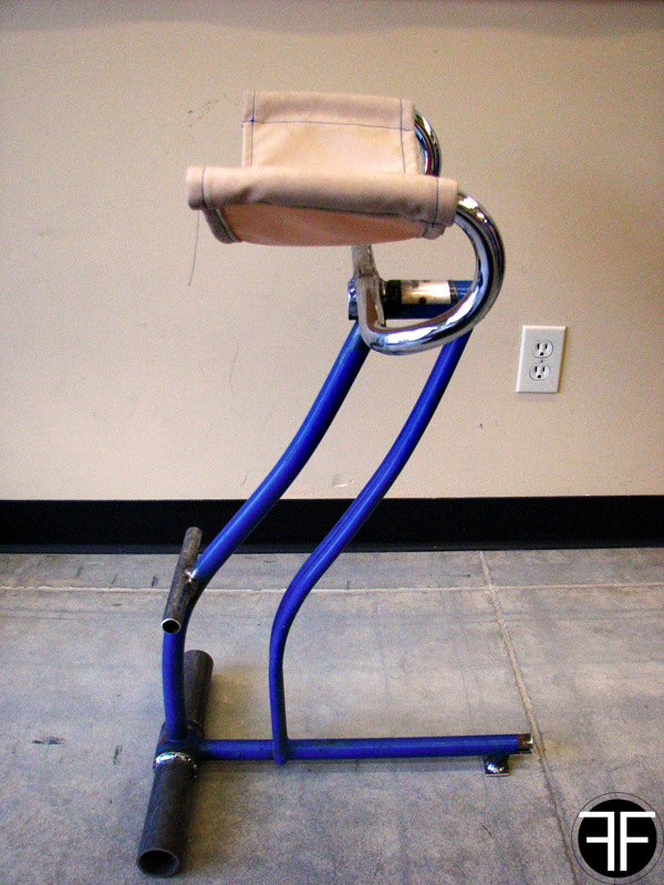 i can weld anything but a broken heart: Bike frame stool