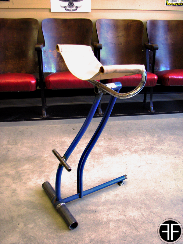 i can weld anything but a broken heart: Bike frame stool