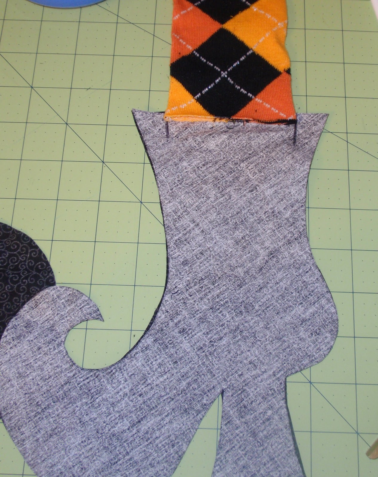 Witch Legs And Shoes Pattern