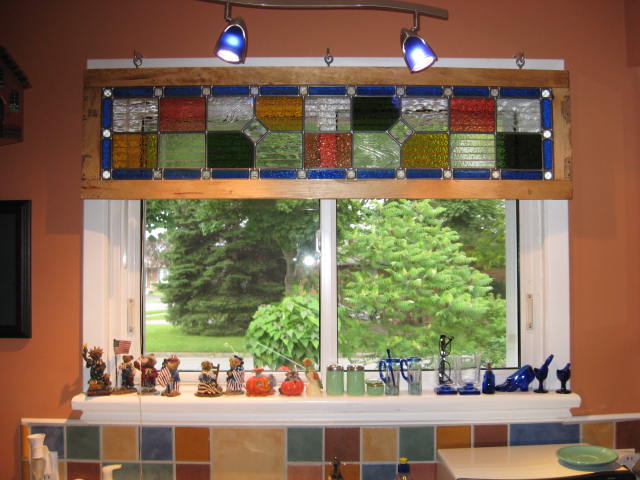 Glass by Carol: Colourful Stained Glass Valance