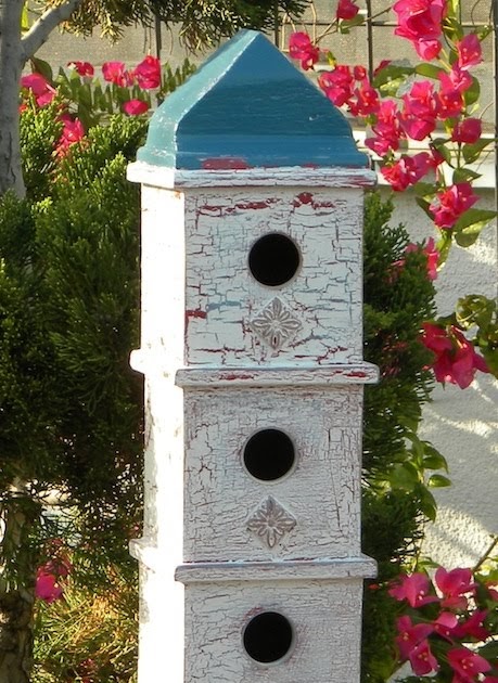Bowen Birdhouses: Antiqued Multi Level Bird House