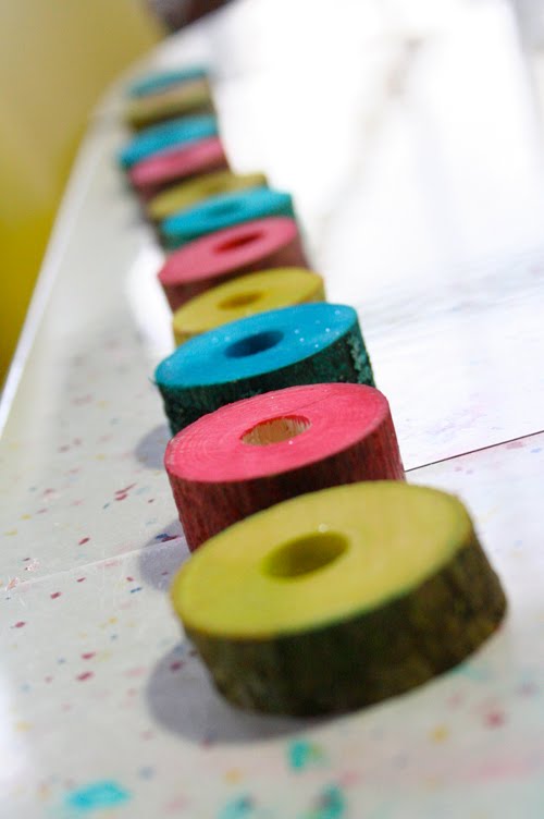 You know how we're an art family...: branch block lacing and patterning