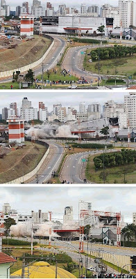 Zona de Risco: Prédio da TAM Express é demolido