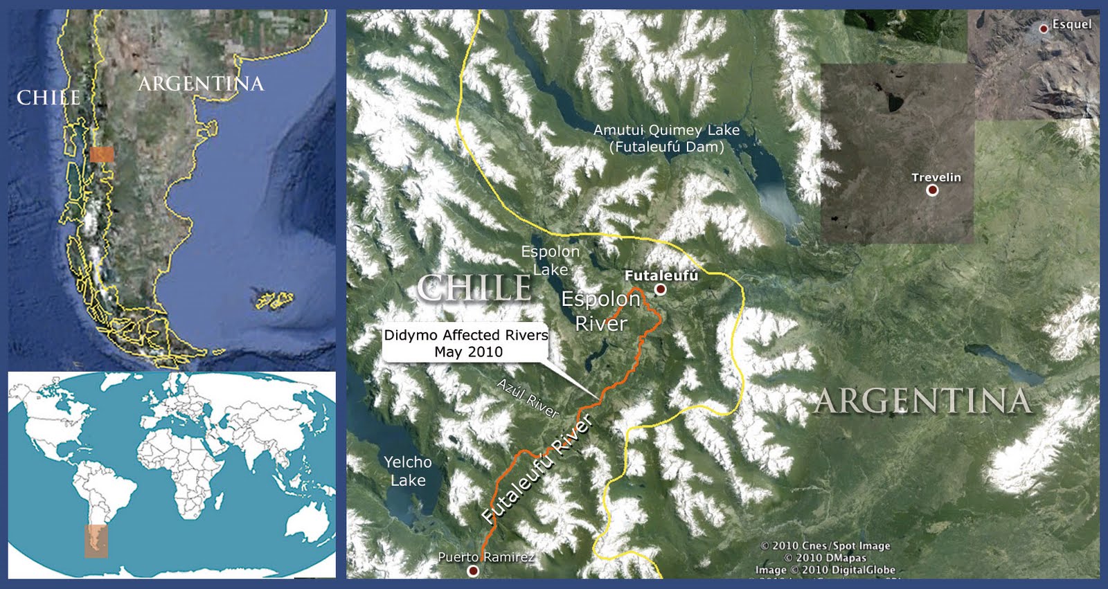 Didymosphenia S. A.: Didymo Distribution Map - May 2010