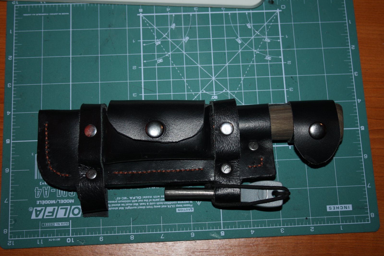 Cutite - Bushcraft, bushcraft knife: Sheath for my knife - Teaca cutit 12