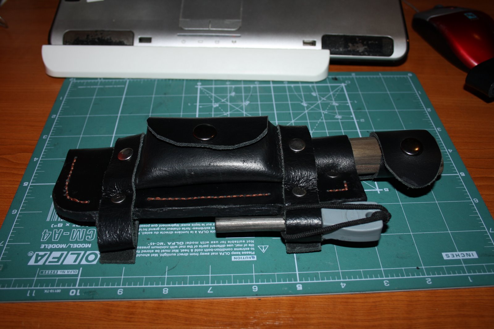 Cutite - Bushcraft, bushcraft knife: Sheath for my knife - Teaca cutit 12