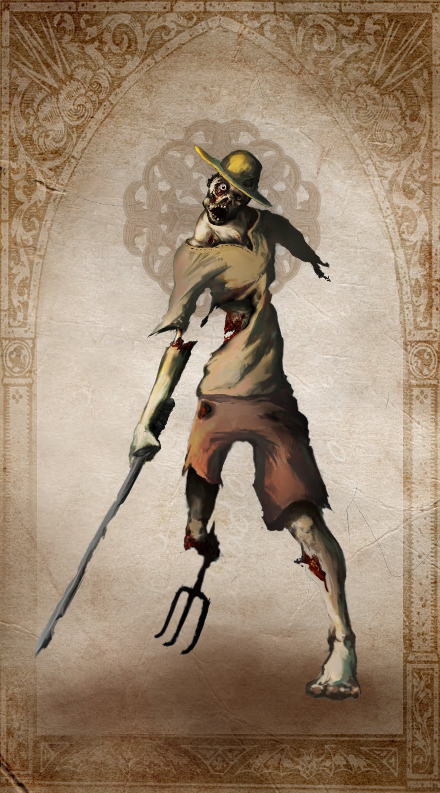 FITRA VIC HALIM: Zombie Farmer - Character Design