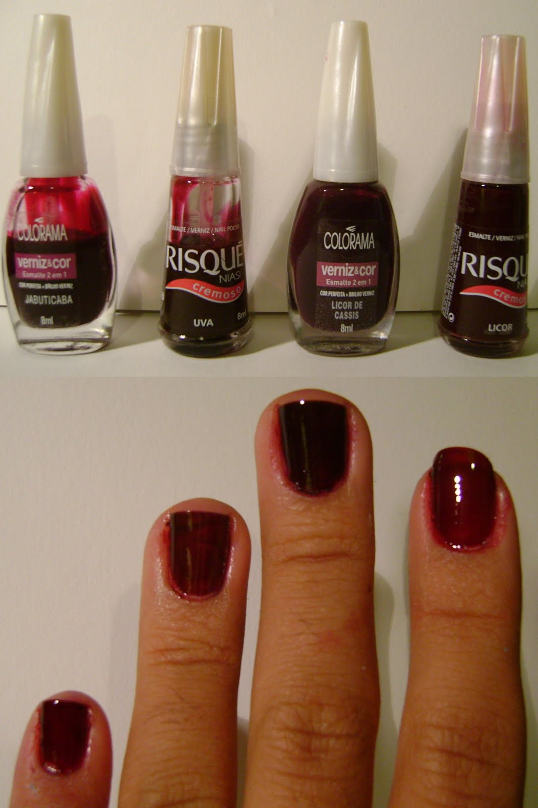 our pink box: Swatches - Roxos