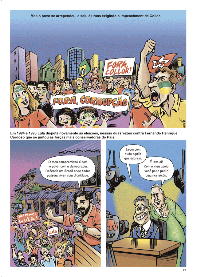 Quem tem medo do Lula?: Lula em quadrinhos - Cap. 19 - O "Fora Collor ...