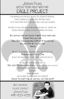 frosted flakes: a little advertising for my son's eagle scout project :)