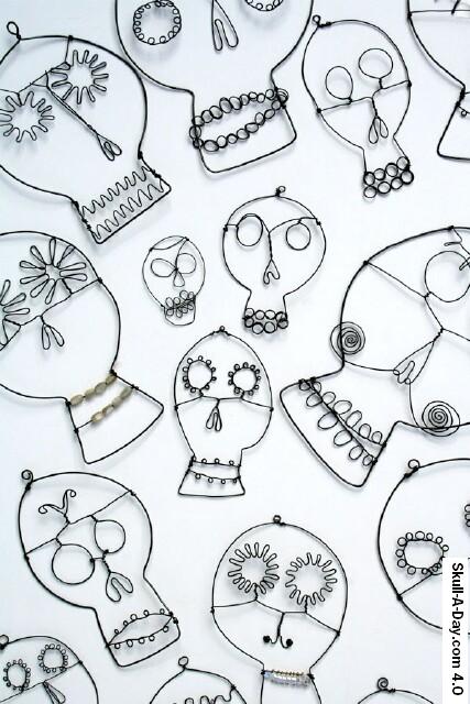 Super Skull Saturday Folkart Skulls