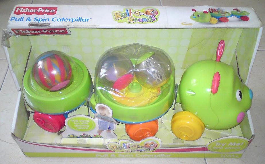 Nurul Azham's Shoppe: Fisher Price Roll-a-Rounds Pull & Spin Caterpillar