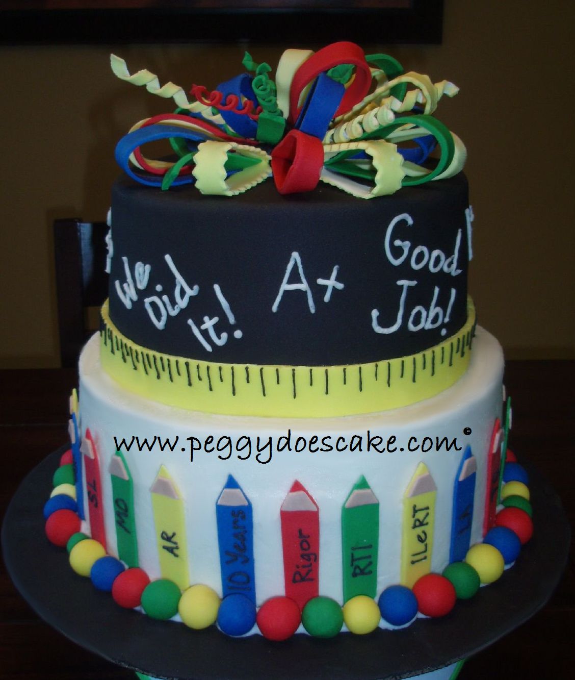 Peggy Does Cake.: Corporate 10th Anniversary Cake (click on photo to ...