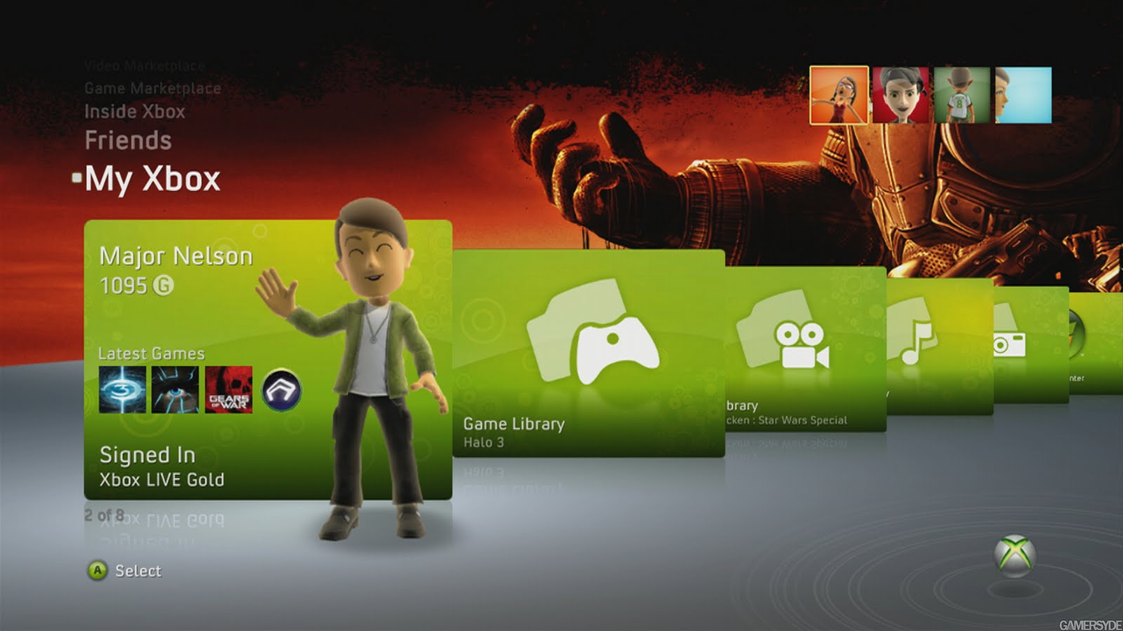 GamersPlayGames: PS3 vs. Xbox 360: User interface