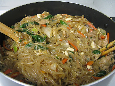 Olin Cooking Club: Jap Chae (Job Chae / Chap Chae) and Tiramisu