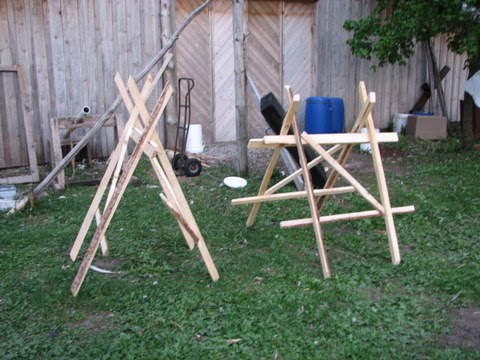 Up In the Valley: A Ram And Hay Drying Racks