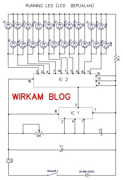 ELECTRONICA: RUNNING LED