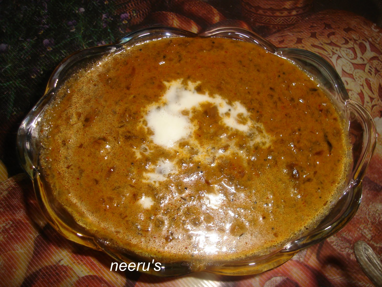 NEERU'S: KHATTA PALAK/CHUKKAKURA CURRY